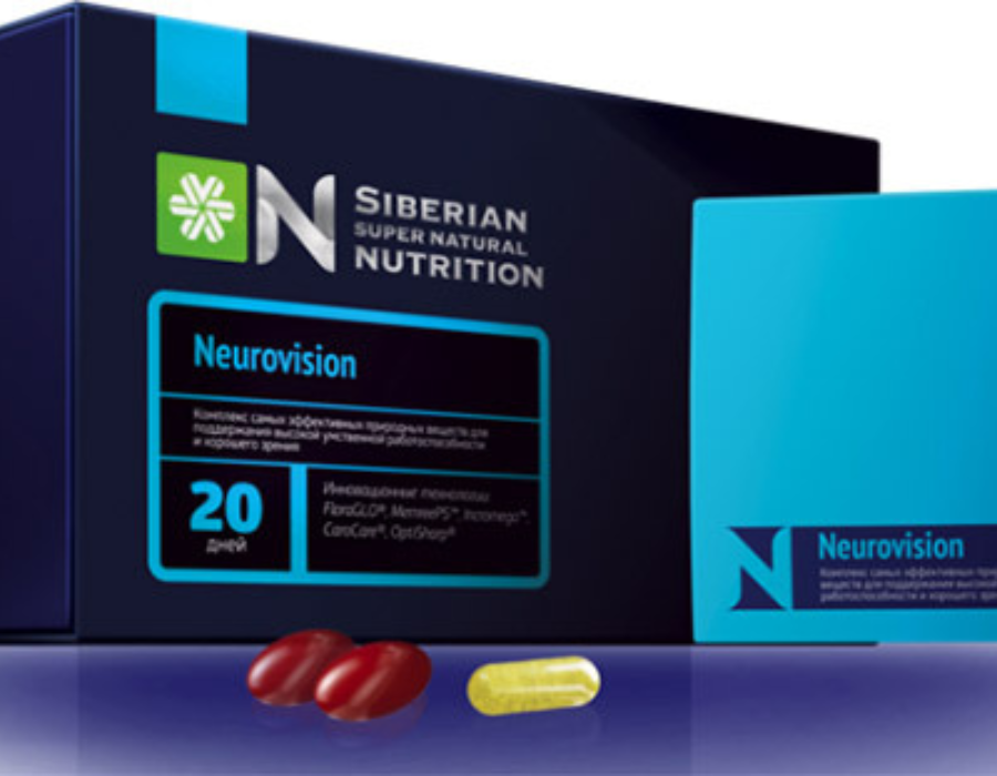 Viên Uống SIBERIAN NEUROVISION Hỗ Trợ Thị Giác, Não Bộ (20 gói / hộp )